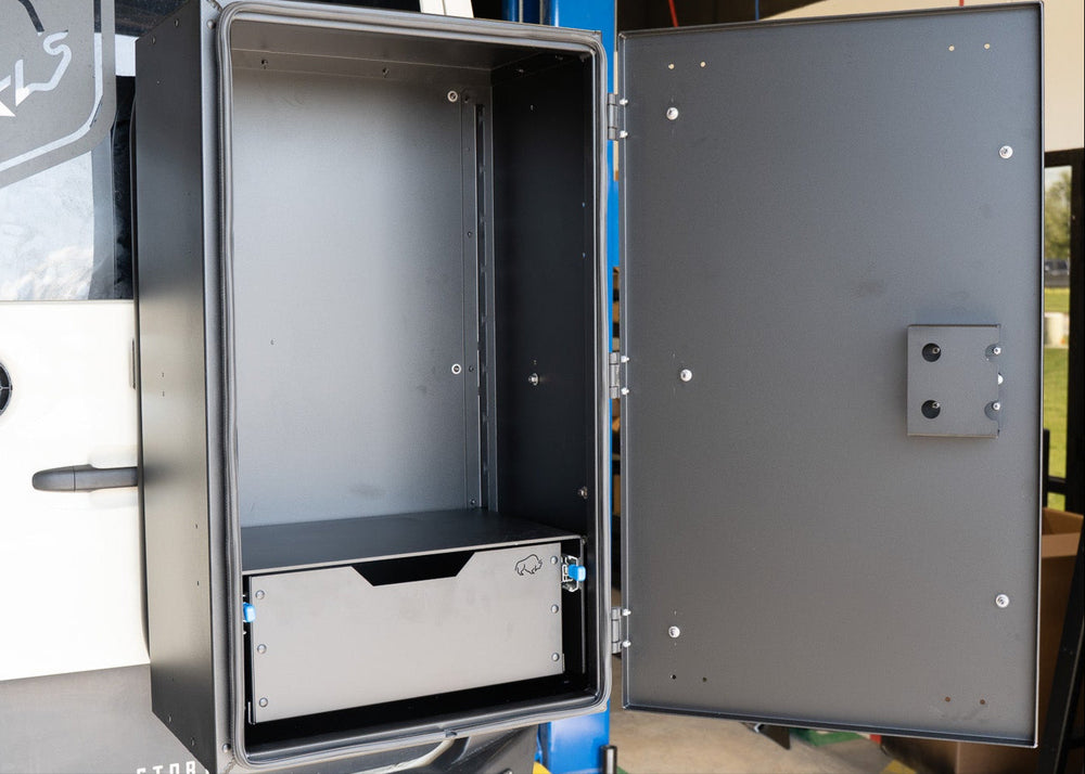 ROAMBUILT Universal Trail Box – Rear Door Storage for Vans & RVs