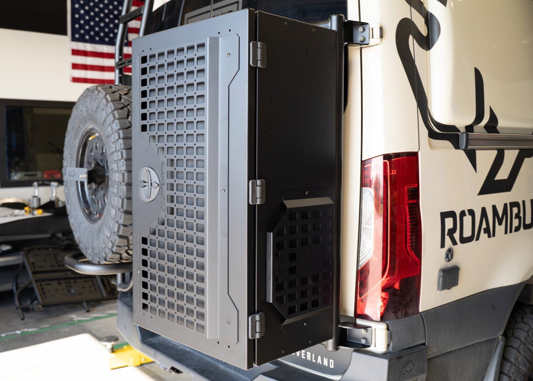 ROAMBUILT Universal Trail Box – Rear Door Storage for Vans & RVs