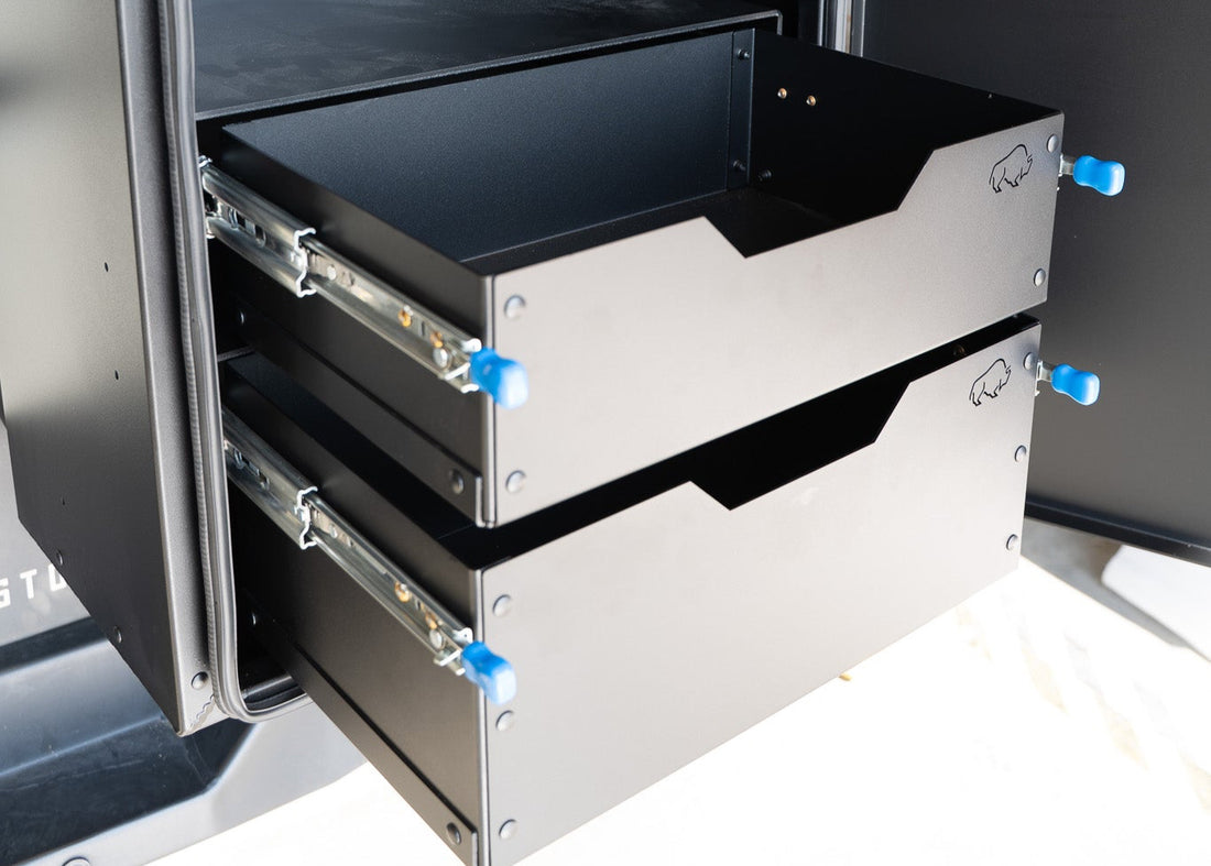 ROAMBUILT Universal Trail Box – Rear Door Storage for Vans & RVs