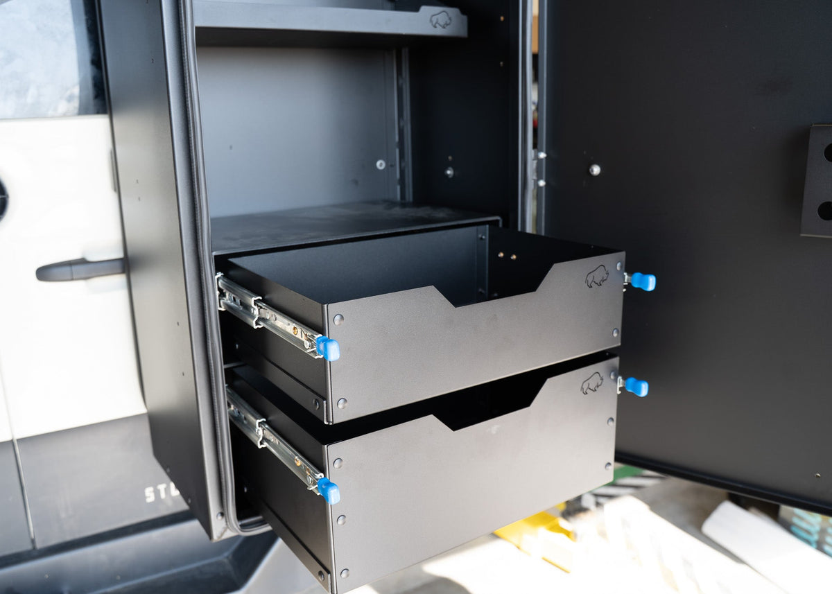 ROAMBUILT Universal Trail Box – Rear Door Storage for Vans & RVs